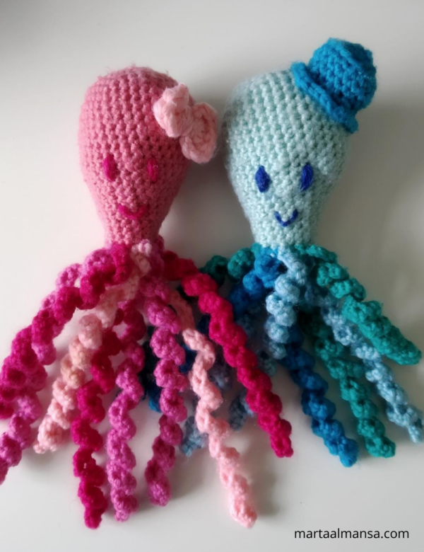 How to knit an Octopus for Babies for beginners with free patterns ...